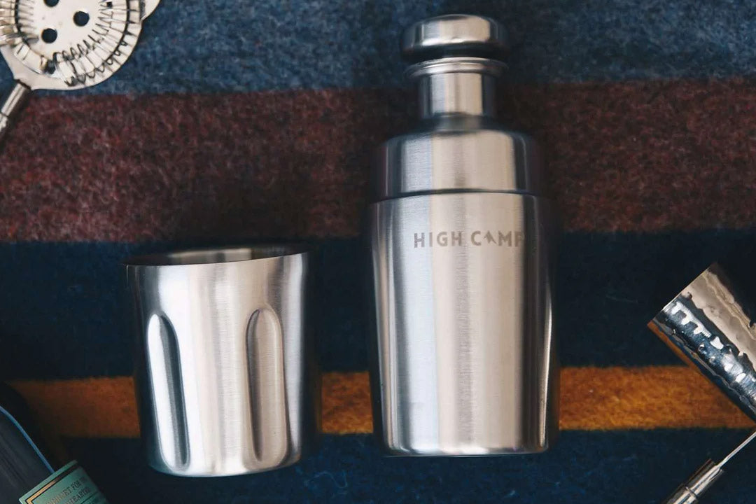 High Camp Flasks Firelight 375 Flask - Stainless - Barebones Australia