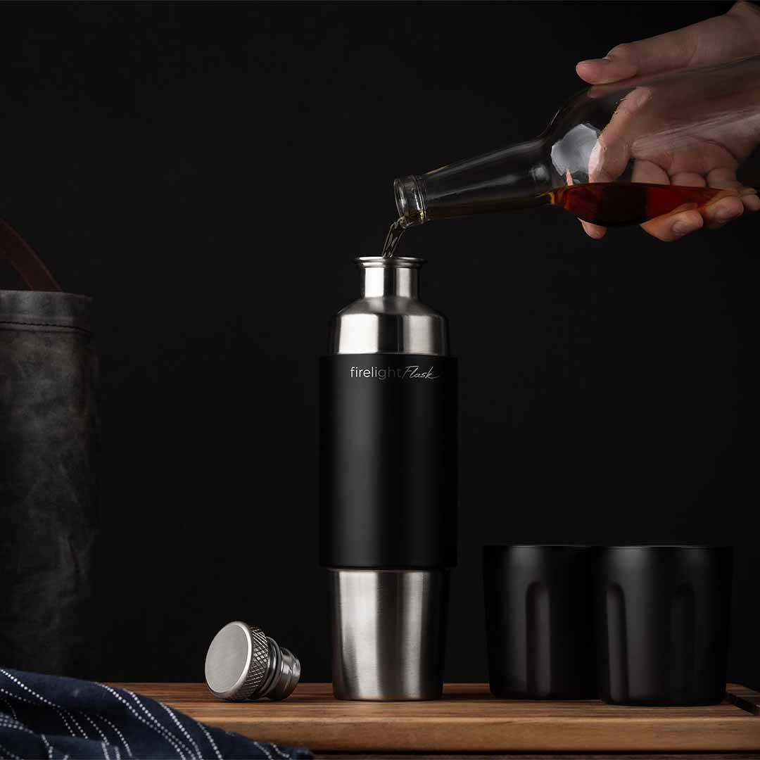 High Camp Flasks Firelight 750 Flask V2 - Onyx - Barebones Australia